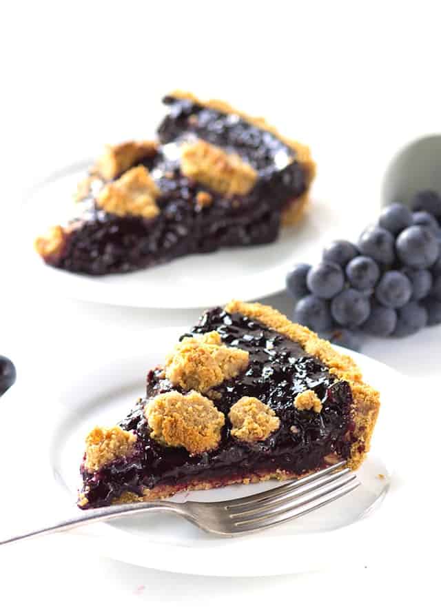 Concord Grape Tart - Cookie Dough and Oven Mitt