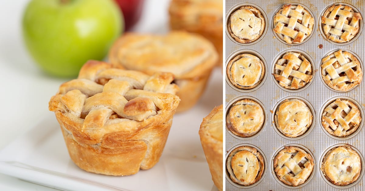 Mini Apple Pies - Cookie Dough and Oven Mitt